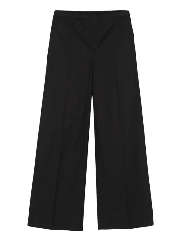 Moncler Elasticated-waist Wide-leg Trousers - Black