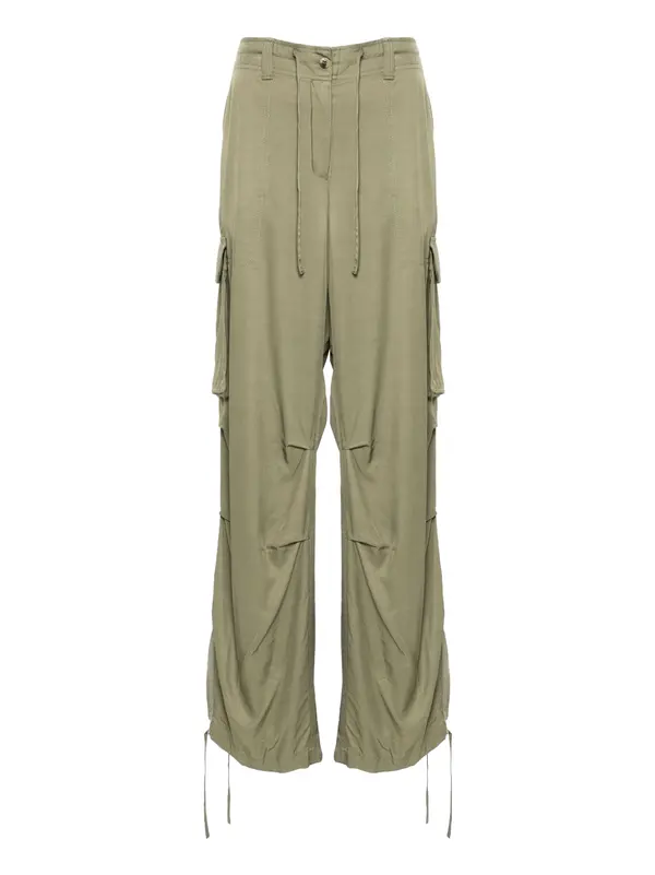 GOLDEN GOOSE Wide-leg Cargo Pants - Green