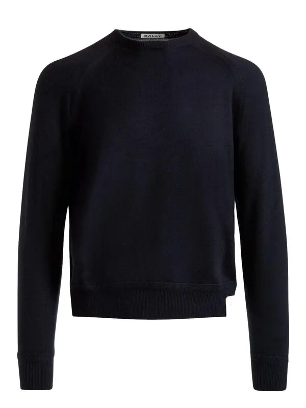 Bally Cashmere-silk Crew-neck Jumper - Blue