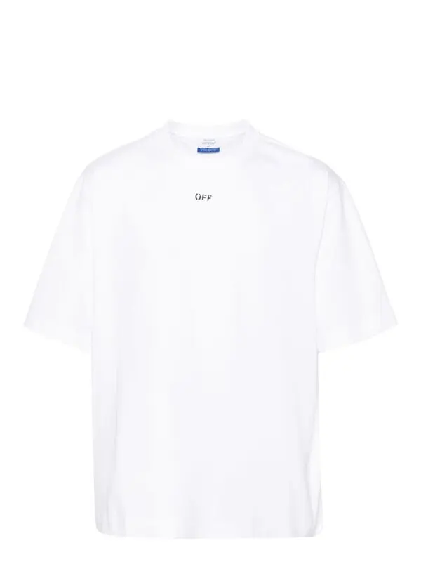 Off-White Logo-print Cotton T-shirt - White