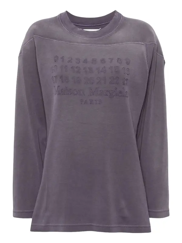 MAISON MARGIELA Numbers Logo T-shirt - Purple