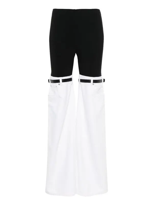Coperni Panelled Flared Trousers - Black