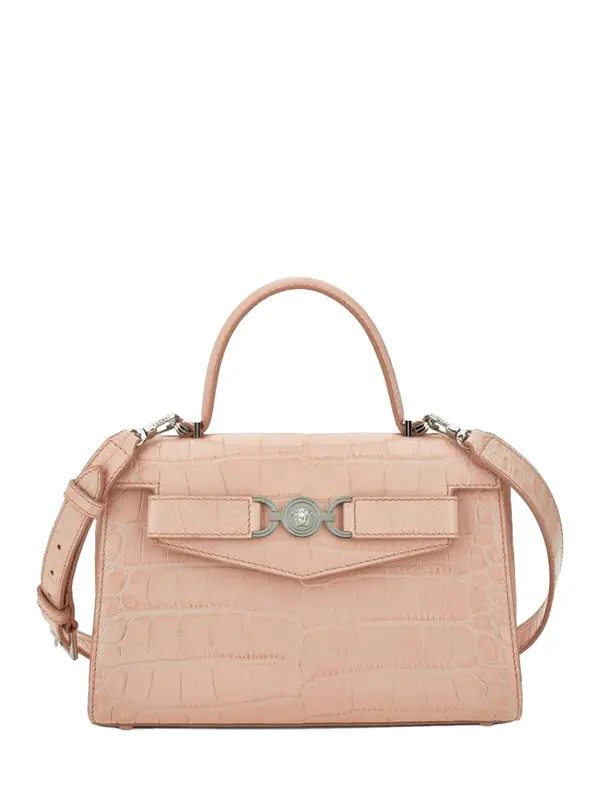 Versace Medusa '95 Croc-effect Tote Bag - Pink