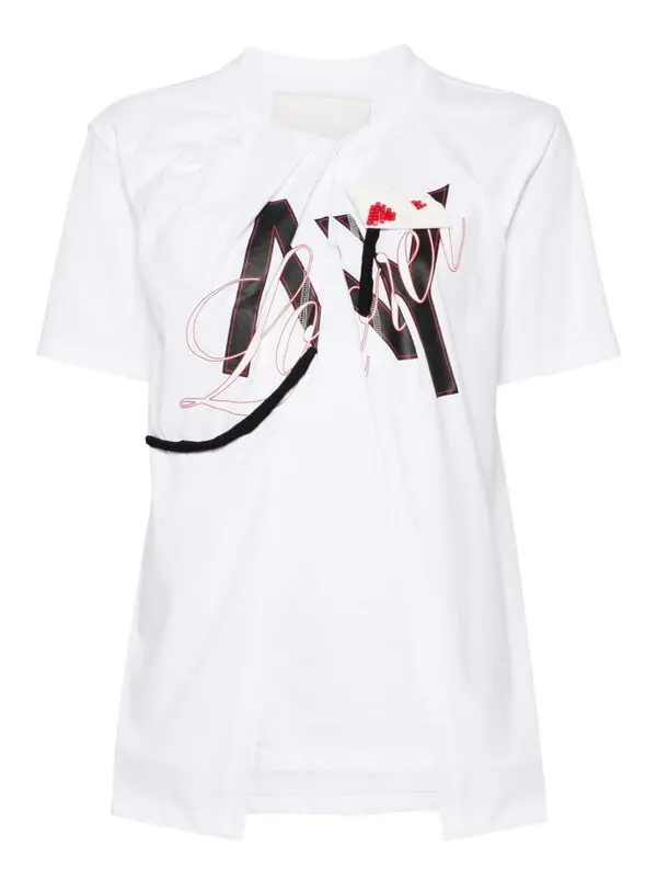 3.1 Phillip Lim Ny Lover Sliced T-shirt - White