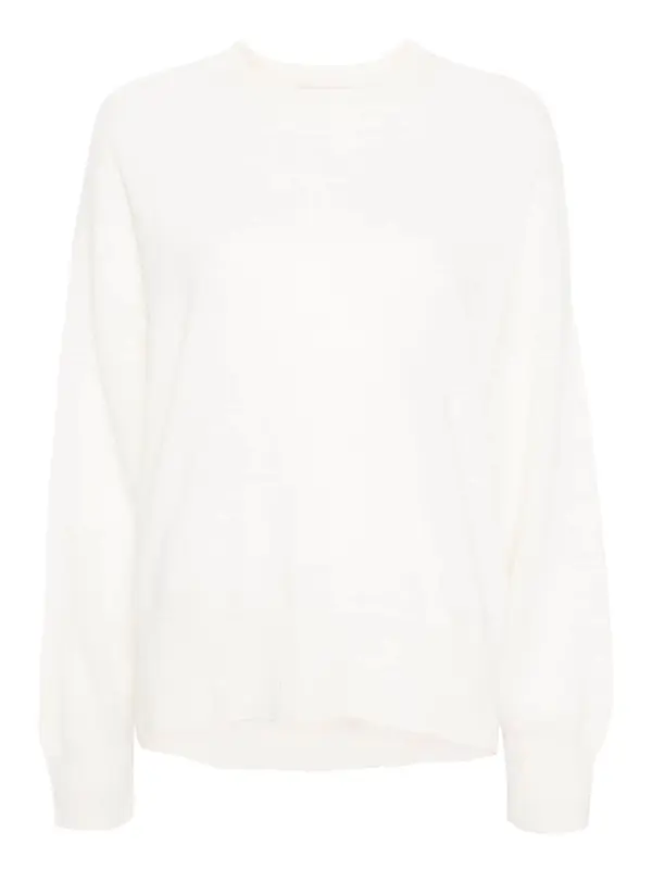 Loulou De Saison Crew-neck Cashmere Jumper - White