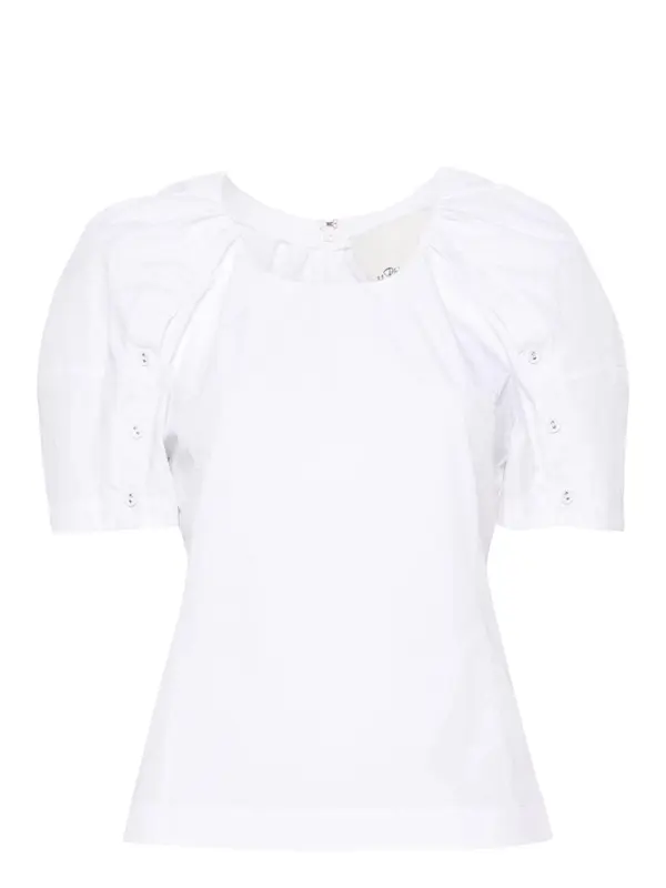 3.1 Phillip Lim Bloom Pleated Blouse - White
