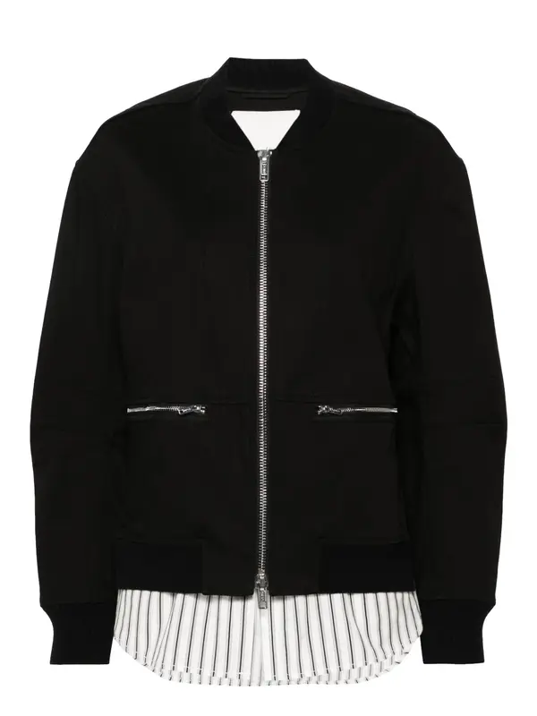 3.1 Phillip Lim Layered Bomber Jacket - Black