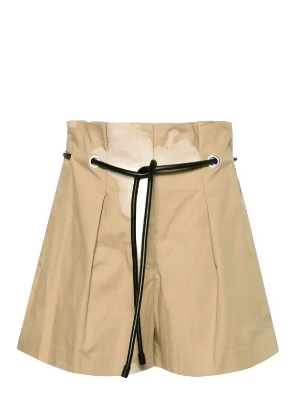 3.1 Phillip Lim Origami Belted Shorts - Neutrals