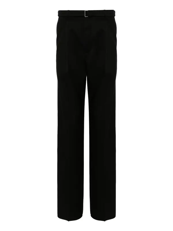 LANVIN X Future Belted Straight Trousers - Black