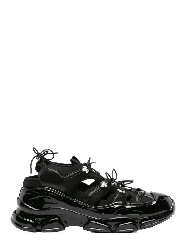 Simone Rocha Tracker Cut-out Sneakers - Black