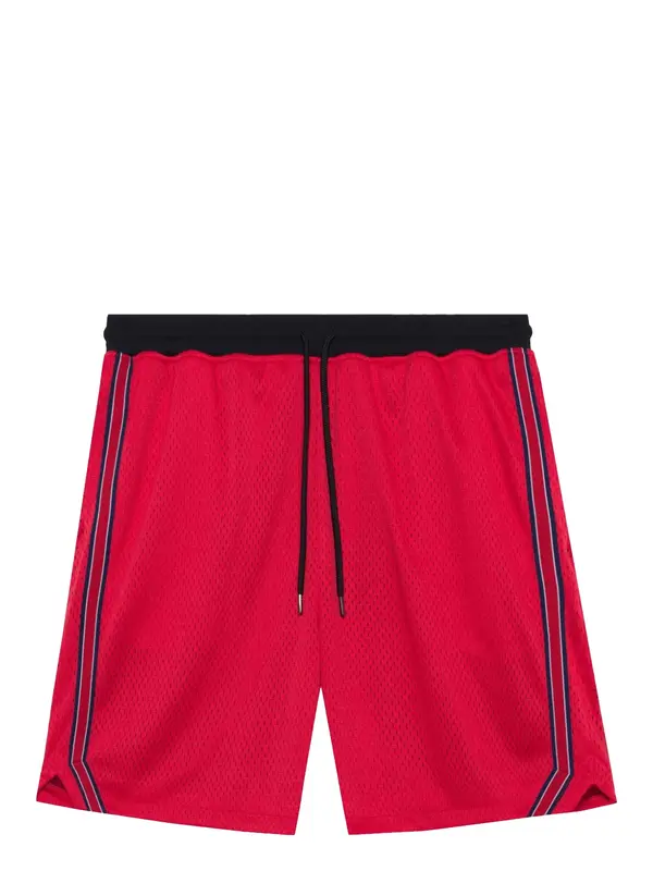 John Elliott Stripe-detail Mesh Shorts - Red