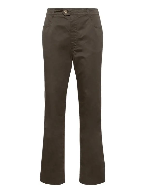 Saint Laurent Straight-leg Trousers - Brown