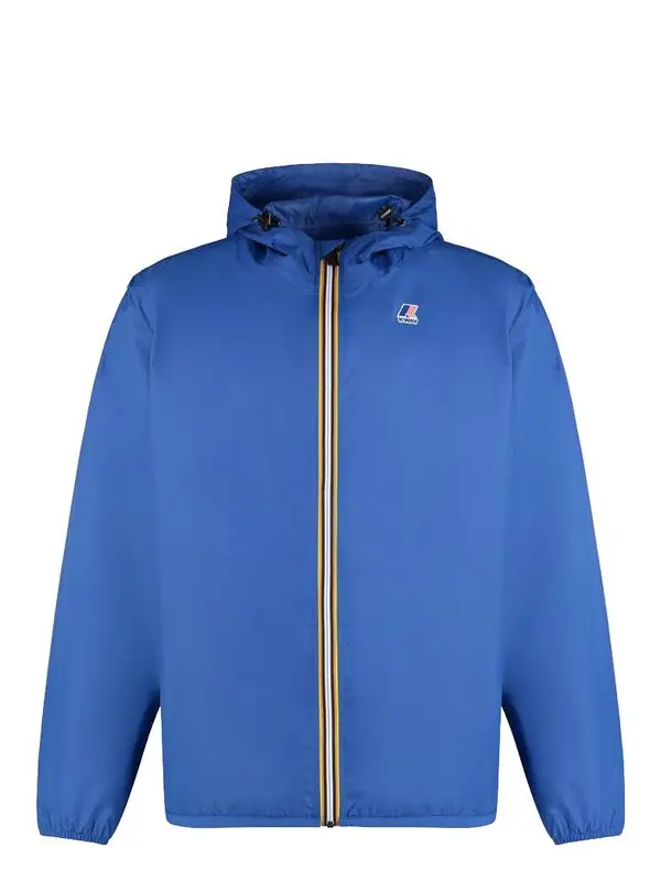 K-WAY Claude Hooded Nylon Jacket - Blue