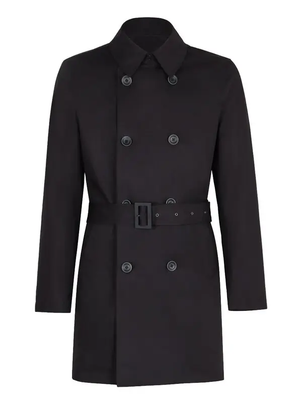 Herno Cotton Trench Coat - Blue