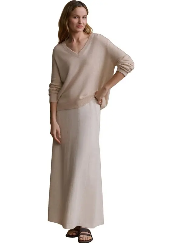 Jenni Kayne Flynn Cashmere Sweater - Oatmeal