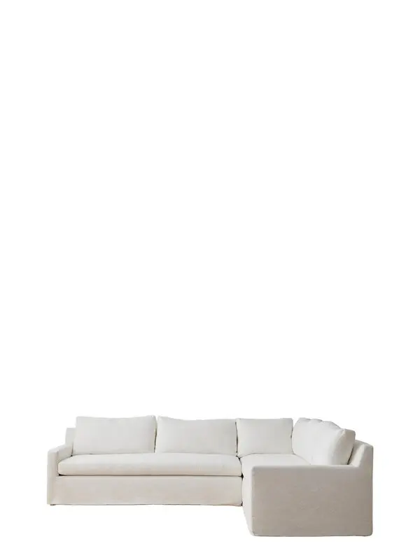 Jenni Kayne Harbor Sectional - Ivory,white,flax Linen