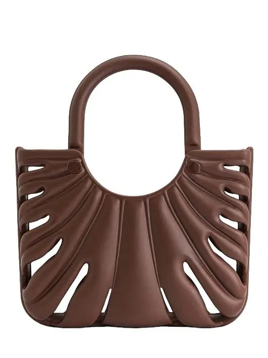 Jw Pei Faye Leaf Beach Top Handle Bag - Brown
