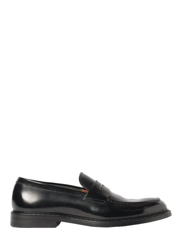 DOUCAL'S Leather Loafers - Black 1
