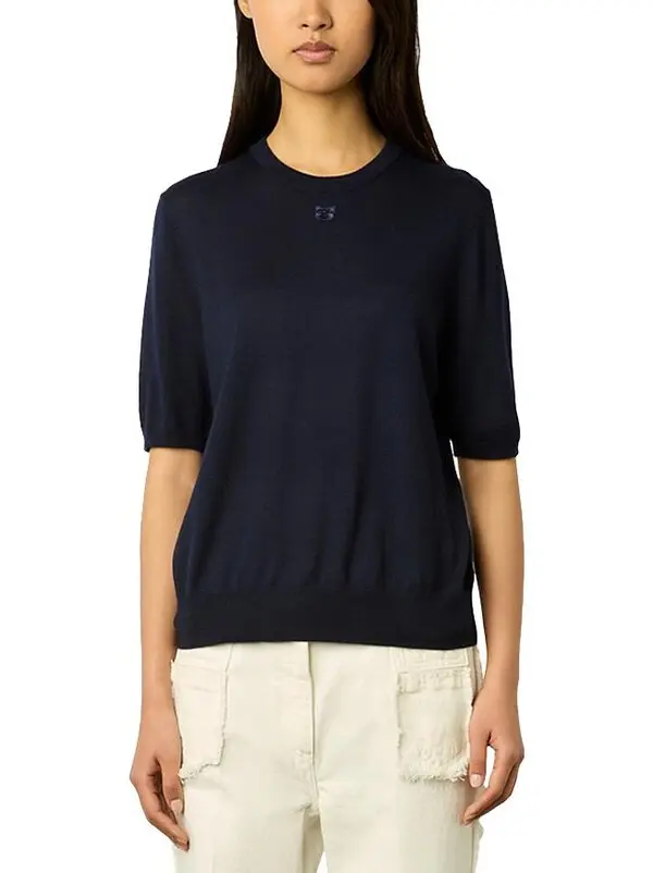 Gerard Darel Lysea Wool Tee - Navy
