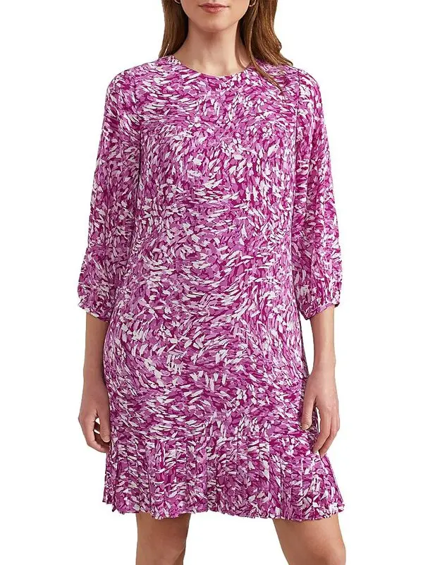 HOBBS LONDON Liana Printed Shift Dress - Purple Multi