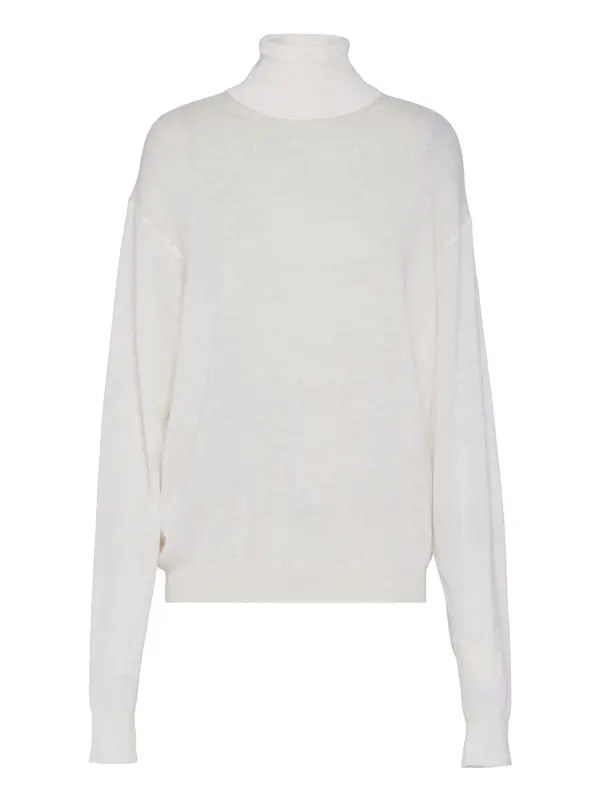 Prada Cashmere Roll-neck Jumper - White