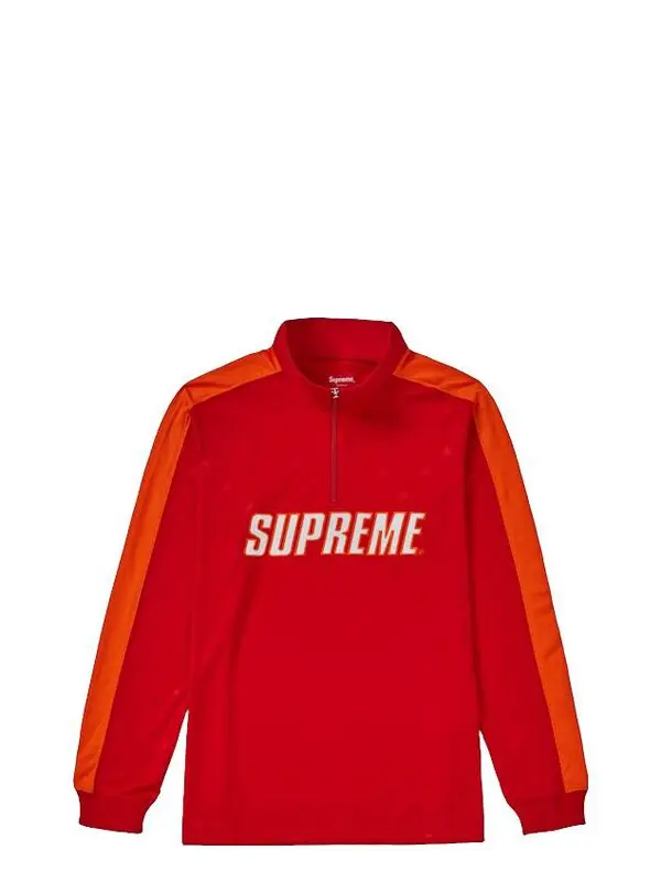 Supreme Track Half Zip Pullover - Red