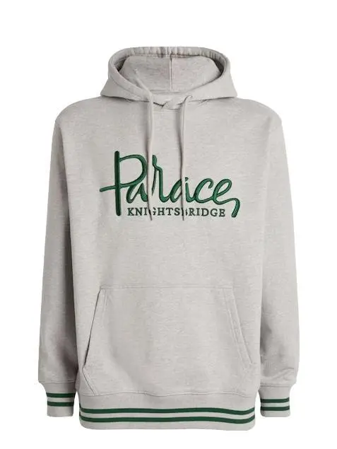 PALACE X Harrods Embroidered Logo Hoodie - Gray