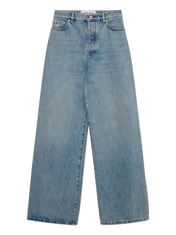 Loewe High-waisted Jeans - Washed Blue