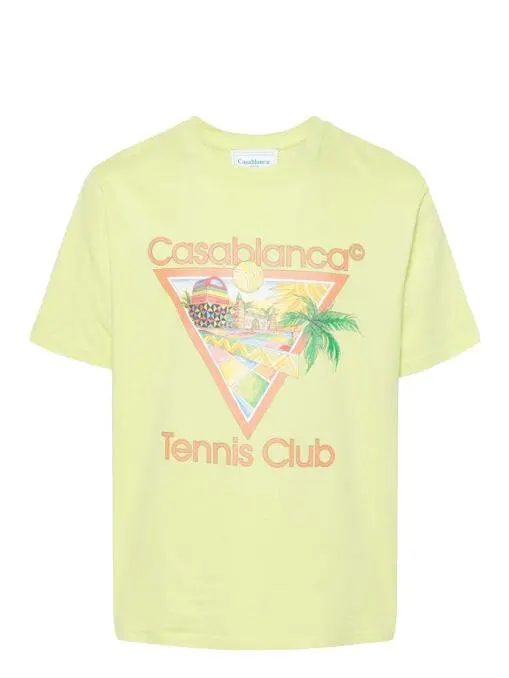 Casablanca Afro Cubism Tennis Club T-shirt - Green