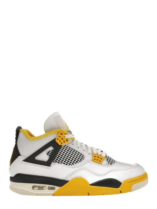 JORDAN 4 Retro Sneakers - White/coconut Milk/vivid Sulfur