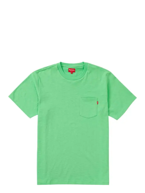 Supreme Short Sleeve Pocket Tee Shirt - Seafoam Green