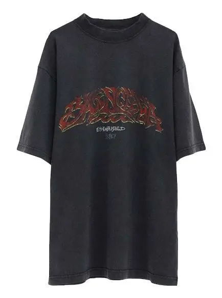 Balenciaga Medium Fit T-shirt - Dark Gray