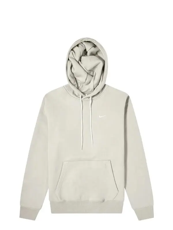 Nike Nikelab Solo Swoosh Fleece Hoodie - Light Bone