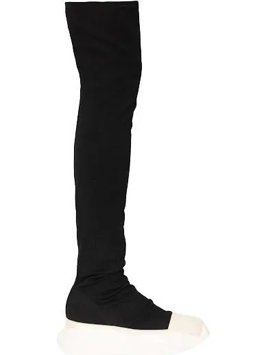 Rick Owens Abstract Stockings Boot - Black/milk