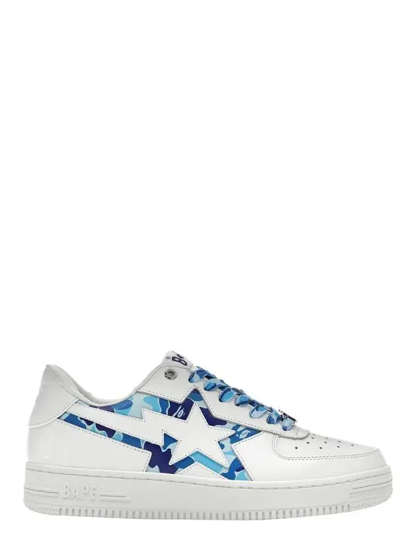 BAPE A Bathing Ape Sta Icon Abc Camoin Sneakers - White/blue