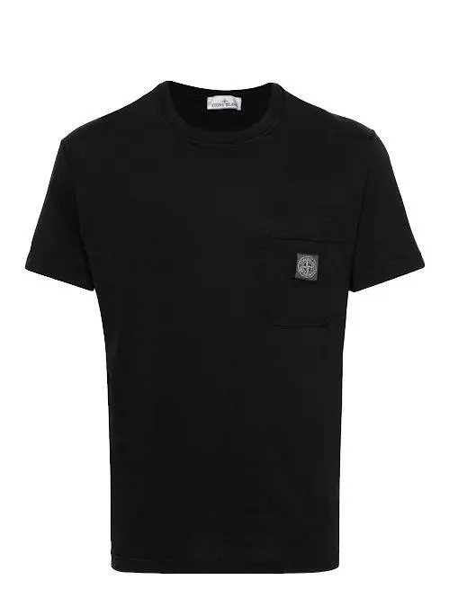 Stone Island Garment Dyed T-shirt - Black