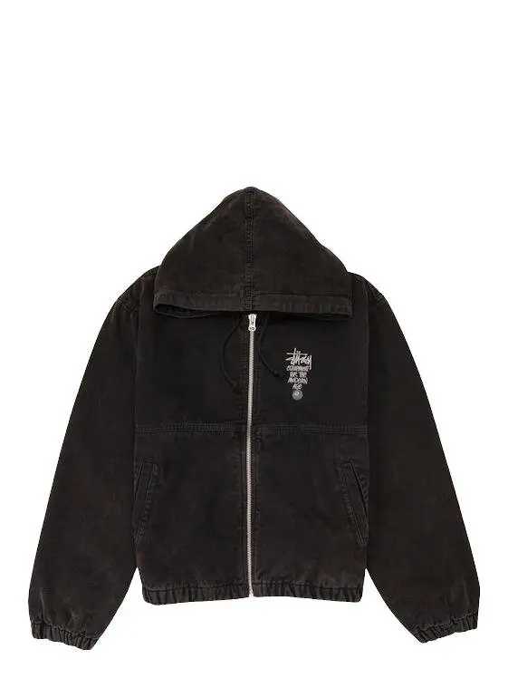 StÜssy Canvas Insulated Work Jacket - Black