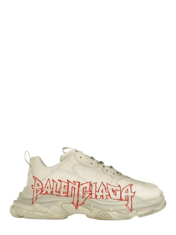 Balenciaga Triple S Diy Metal Sneakers - White/red/black