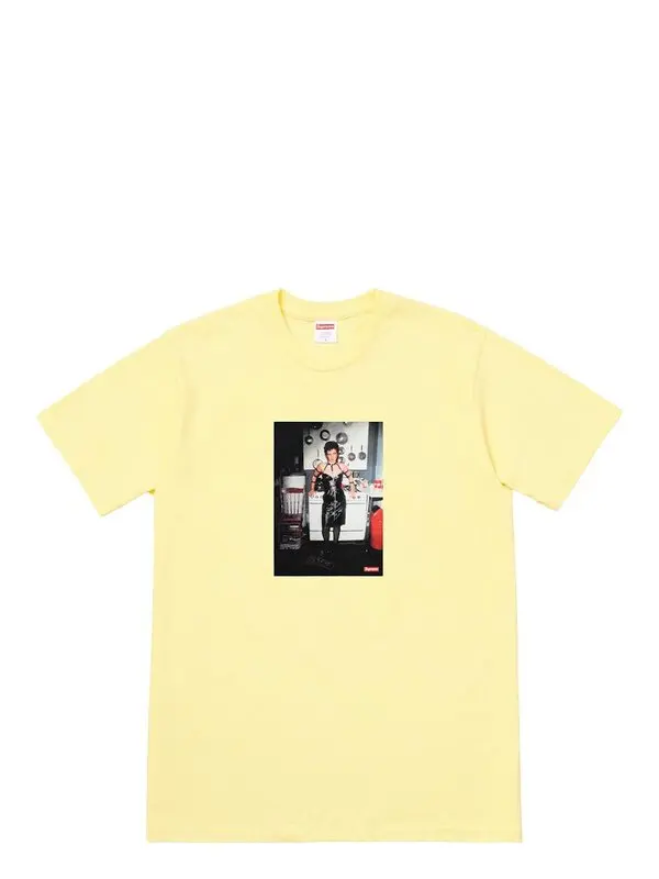 Supreme Nan Goldin Nan As A Dominatrix Tee Shirt - Pale Yellow