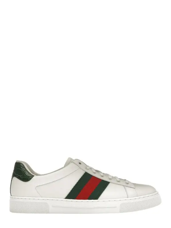 Gucci Ace Web Sneakers - White/green/red