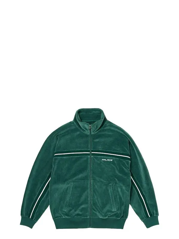 PALACE Rib Panel Zip Funnel - Green