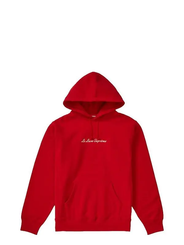 Supreme Le Luxe Hooded Sweatshirt - Red