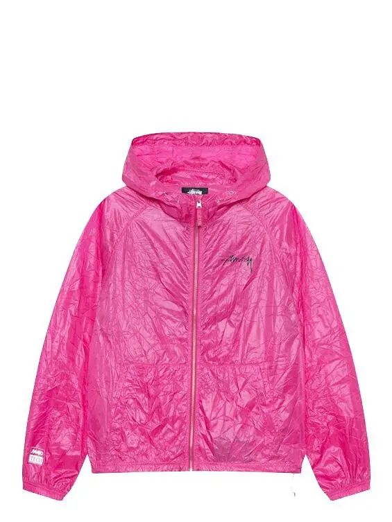 StÜssy Wrinkled Nylon Beach Shell Jacket - Magenta
