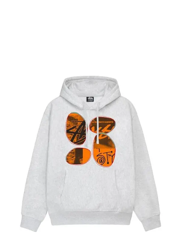 StÜssy David Carson Vespa Hoodie - Ash Heather