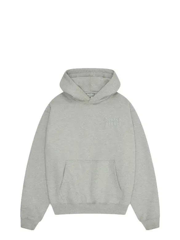 BROKEN PLANET Basics Hoodie - Heather Grey