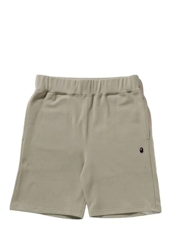 BAPE Ape Head One Point Sweat Short - Beige