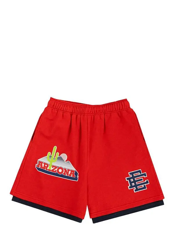 ERIC EMANUEL Ee Double Layer Arizona Short - Red/navy Blue
