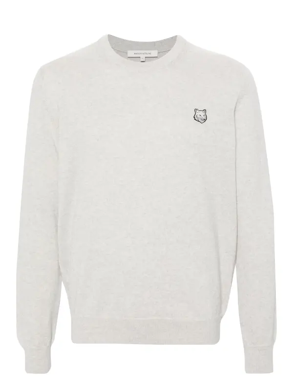 Maison Kitsuné Logo-patch Jumper - Grey
