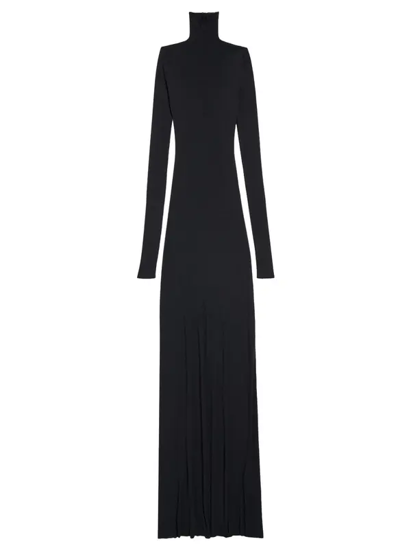 Balenciaga Technical-knit Maxi Dress - Black