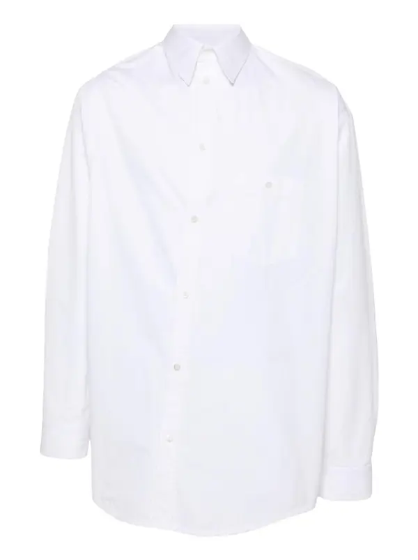 Balenciaga Cotton Poplin Shirt - White